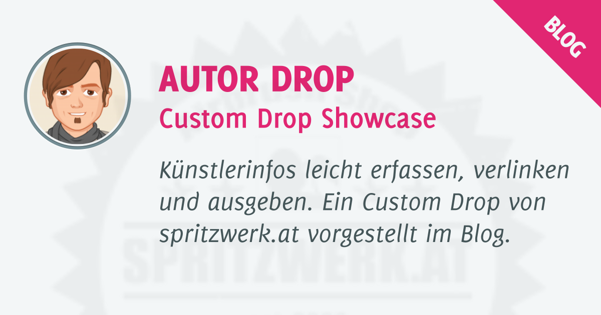 Custom Drops Showcase - Autor | Blog - Kreativkonzentrat Store